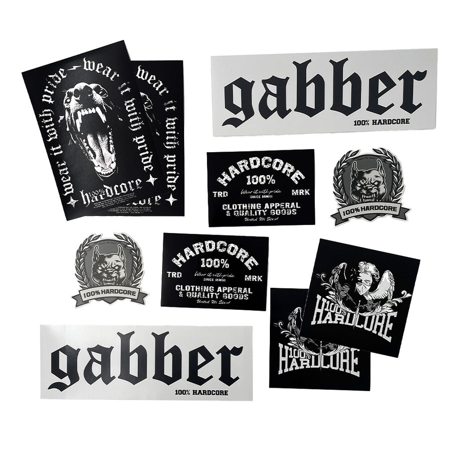 100% Hardcore Sticker Set Exclusive