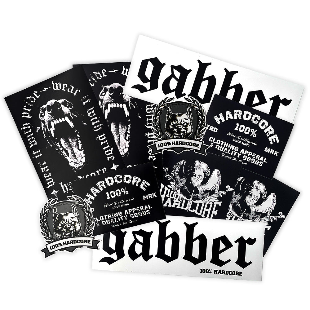 100% Hardcore Sticker Set Exclusive