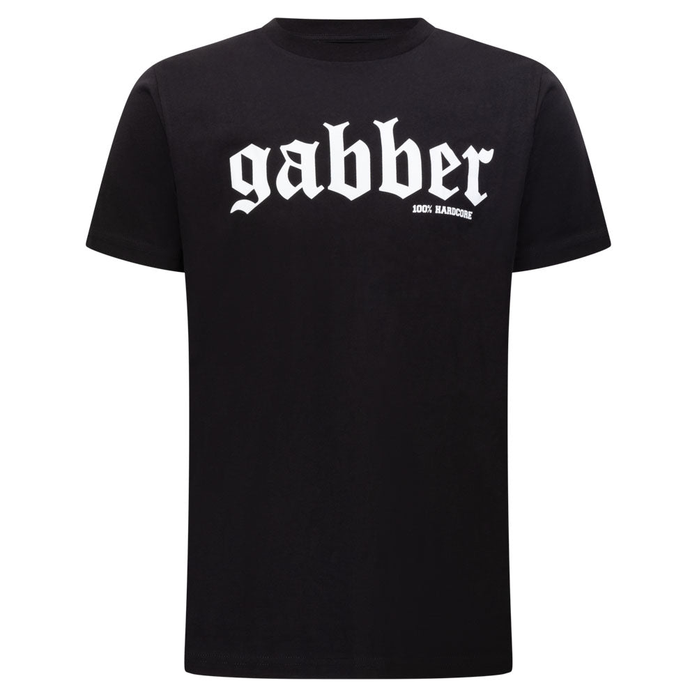 Gabber T-Shirt Essential Black – 100% Hardcore