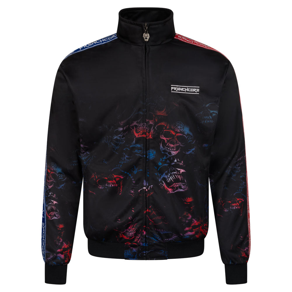 Frenchcore Training Jacket Faded Skulls – 100% Hardcore
