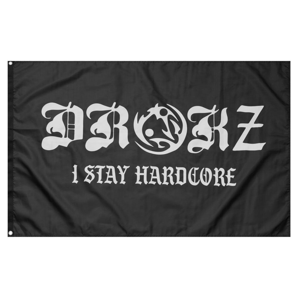 Drokz Flag I Stay Hardcore – 100% Hardcore