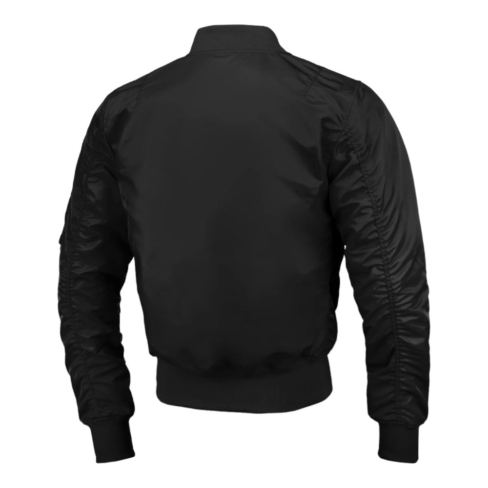 Pit Bull West Coast Bomberjack MA1 Logo 2 Zwart – 100% Hardcore