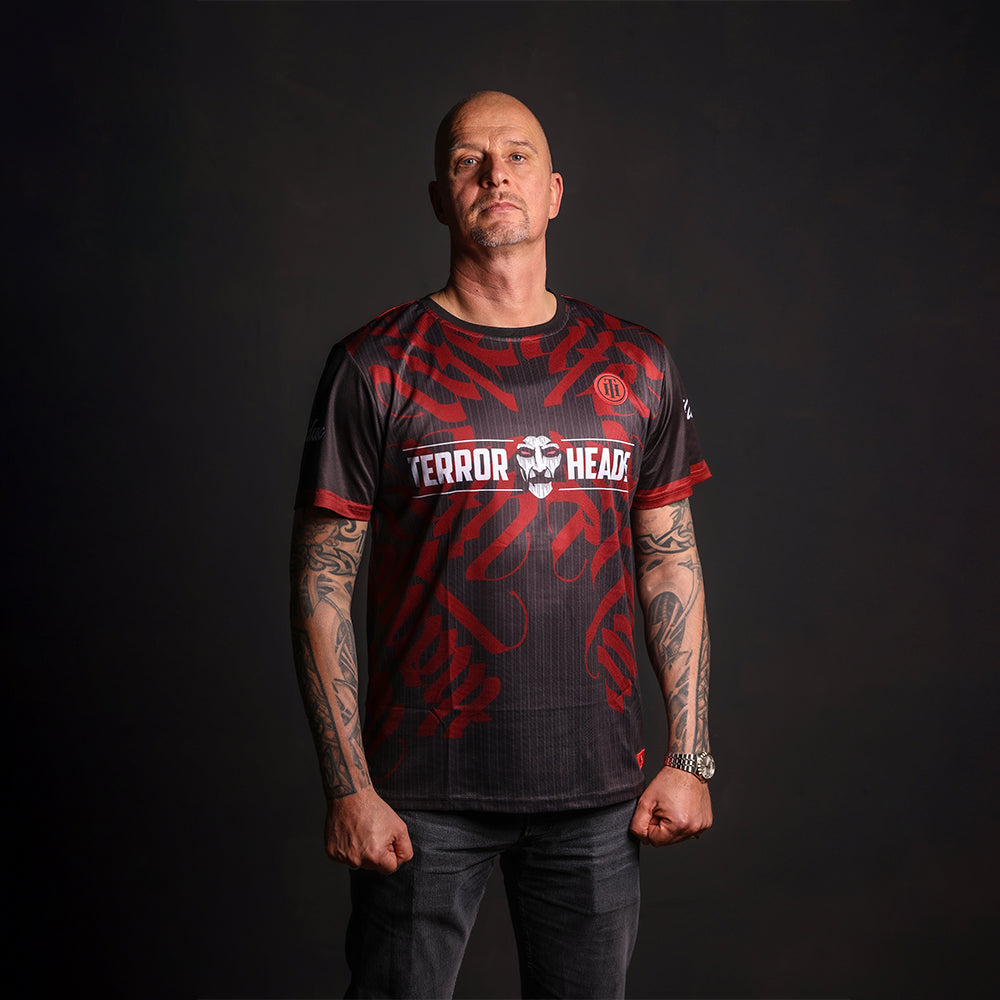 Terrorheads Soccershirt Harder Than Your Life – 100% Hardcore