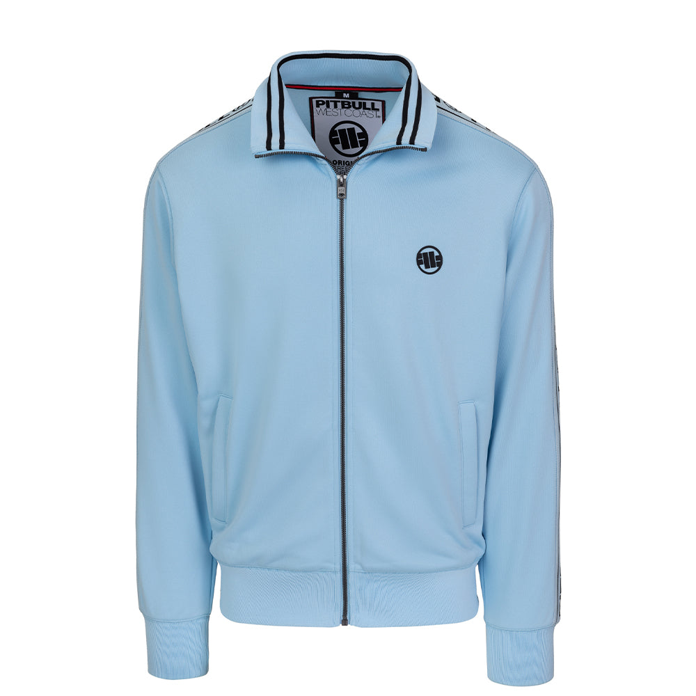Pit Bull West Coast Oldschool Training Jacket Tape Logo Terry Sky Blue ...